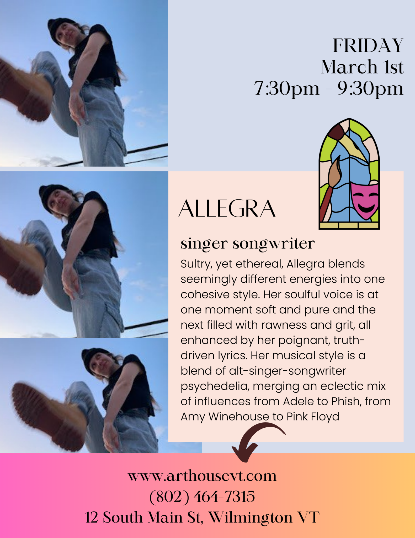 Allegra- Singer/Songwriter at the Arthouse - SVDV Chamber of Commerce