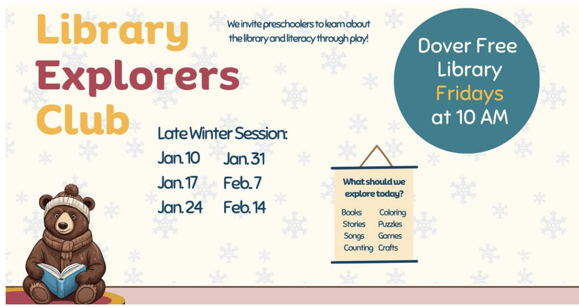 Library Explorers Club @ the Dover Free Library - SVDV Chamber of Commerce