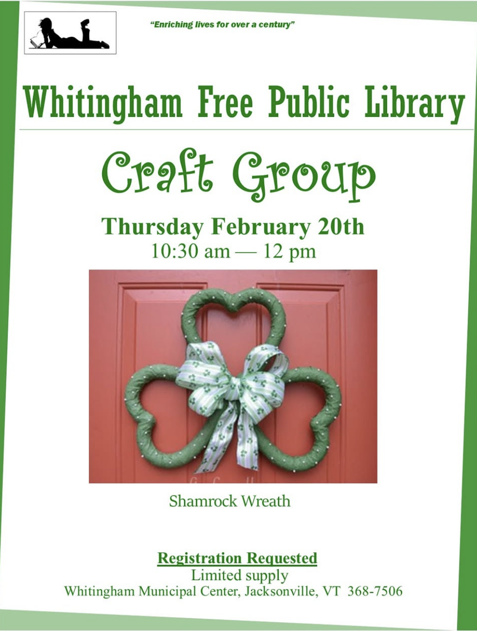 Craft Group @ Whitingham Free Public Library - SVDV Chamber of Commerce